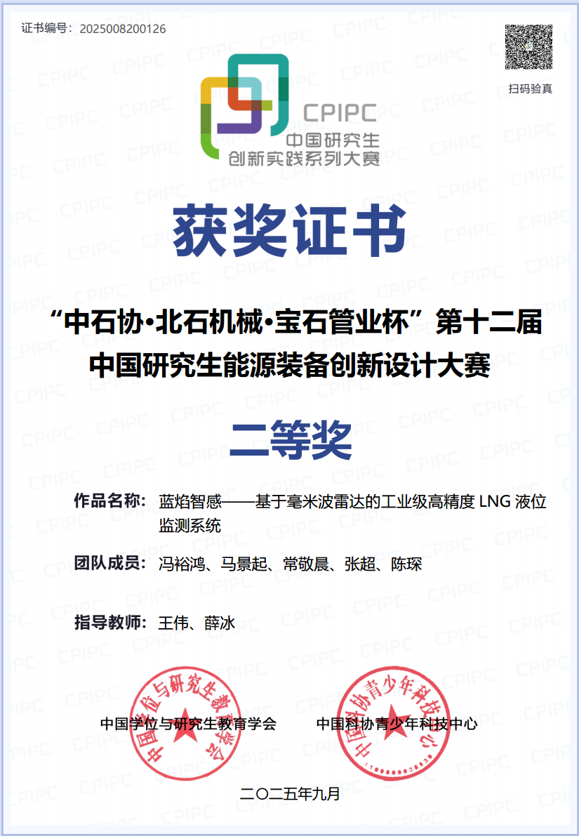 智能导航与探测技术实验室斩获“中国研究生能源装备创新设计大赛”全国二等奖 – 智能导航与探测技术实验室